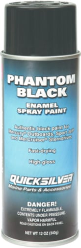 Quicksilver 92-802878q1 - Phantom Black Enamel Spray Paint – marina ...